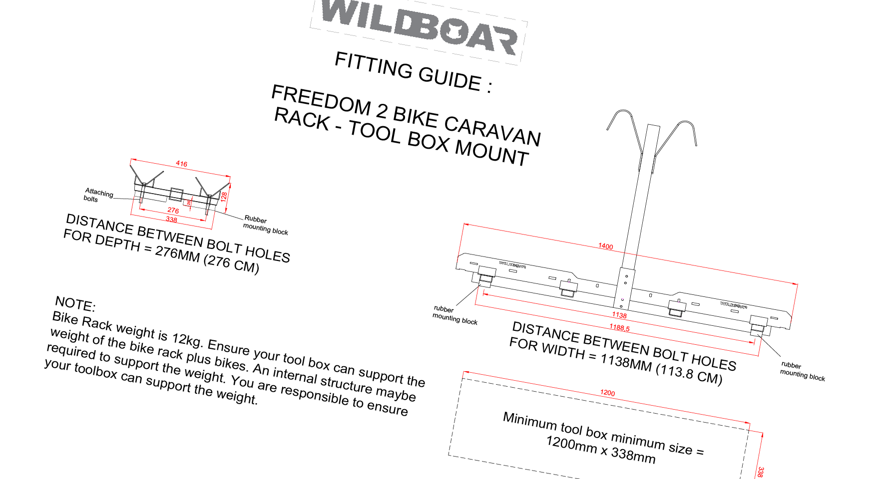 FITTING GUIDE – Wild Boar Bike Racks